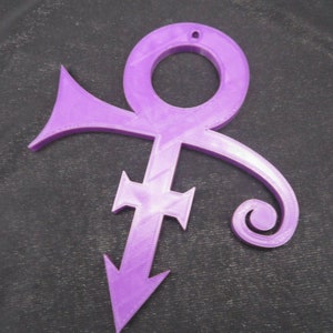 Prince Symbol 3d Wall Art (purple 7" Tall) - Etsy