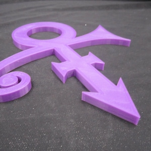 Prince Symbol 3d Wall Art (purple 7" Tall) - Etsy