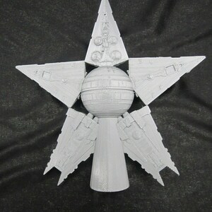 Star Wars Death Star Christmas Tree Topper (3d Printed) Silver Silk - Etsy