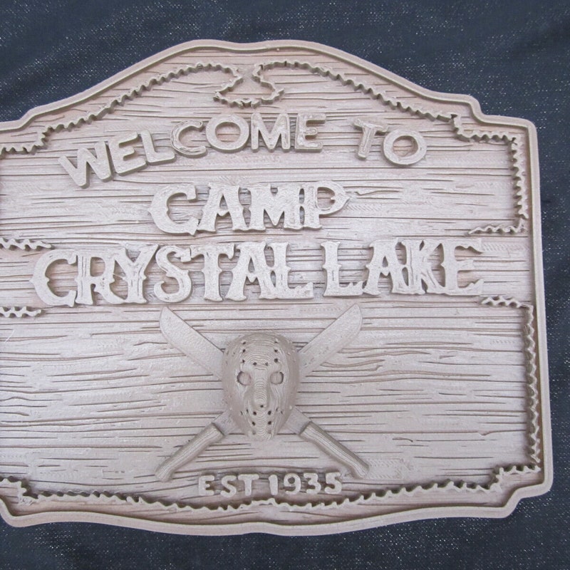 Camp Crystal Lake Sign - Etsy