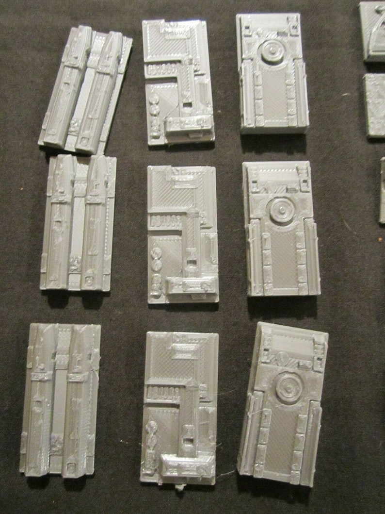 Star Wars Death Star Surface Tiles Set (various Sizes) Diorama Parts - Etsy