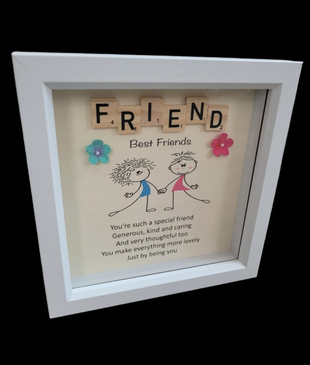 Best Friends Scrabble Gift Box Frame Brand New - Etsy