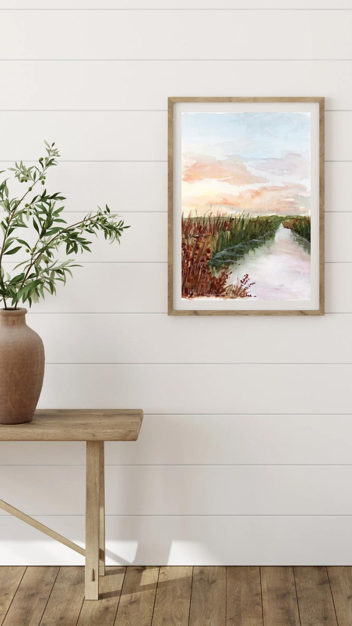 Sunset Creek | Cottage Core Decor, Sunset Wall Art, Gift for Mom ...