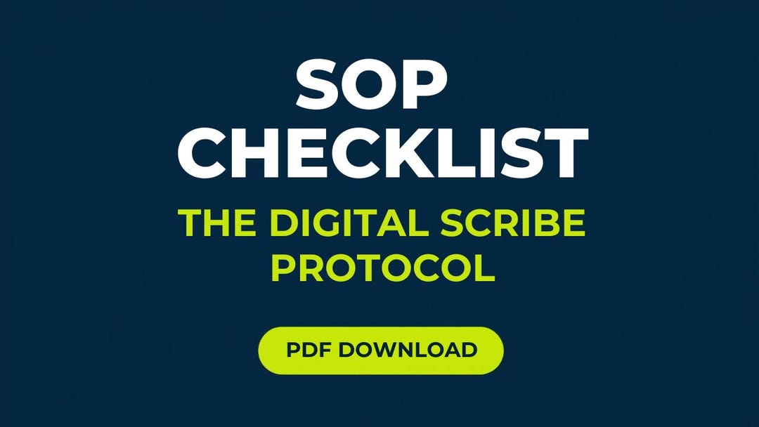 Digital Scribe SOP Checklist | Employee Onboarding Protocol PDF ...