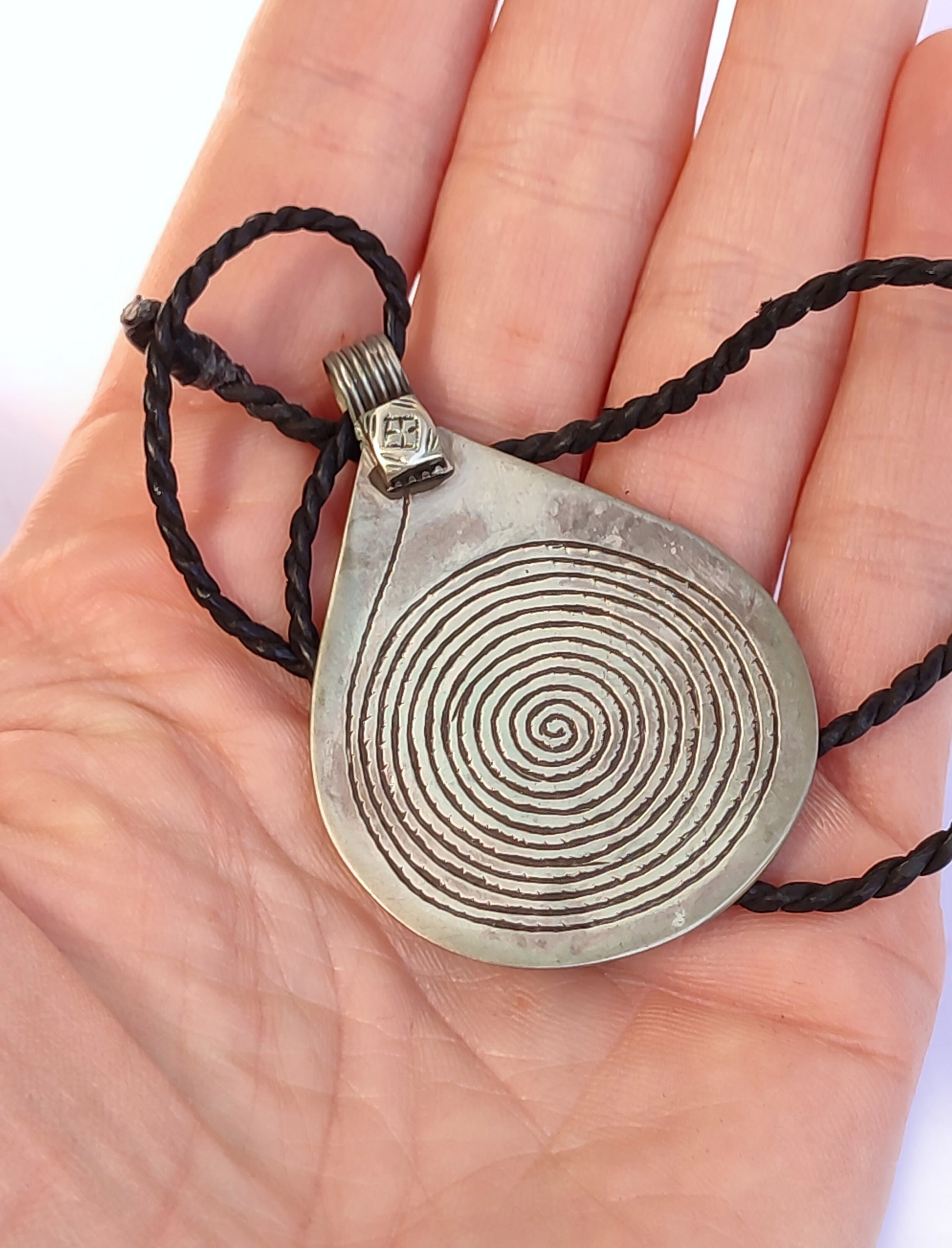 Vintage Spiral of Life Pendant Silver Tuareg Infinity Symbol - Etsy