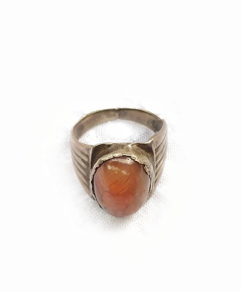 Antique Carnelian Ring Lahore Pakistan Silver Gemstone Pakistani Ring ...