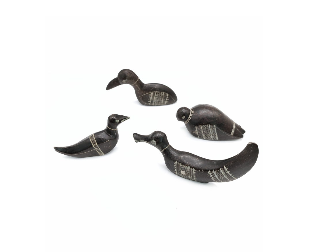 Carved Obsidian Birds Tuareg Art Objects Antique Tuareg Home ...