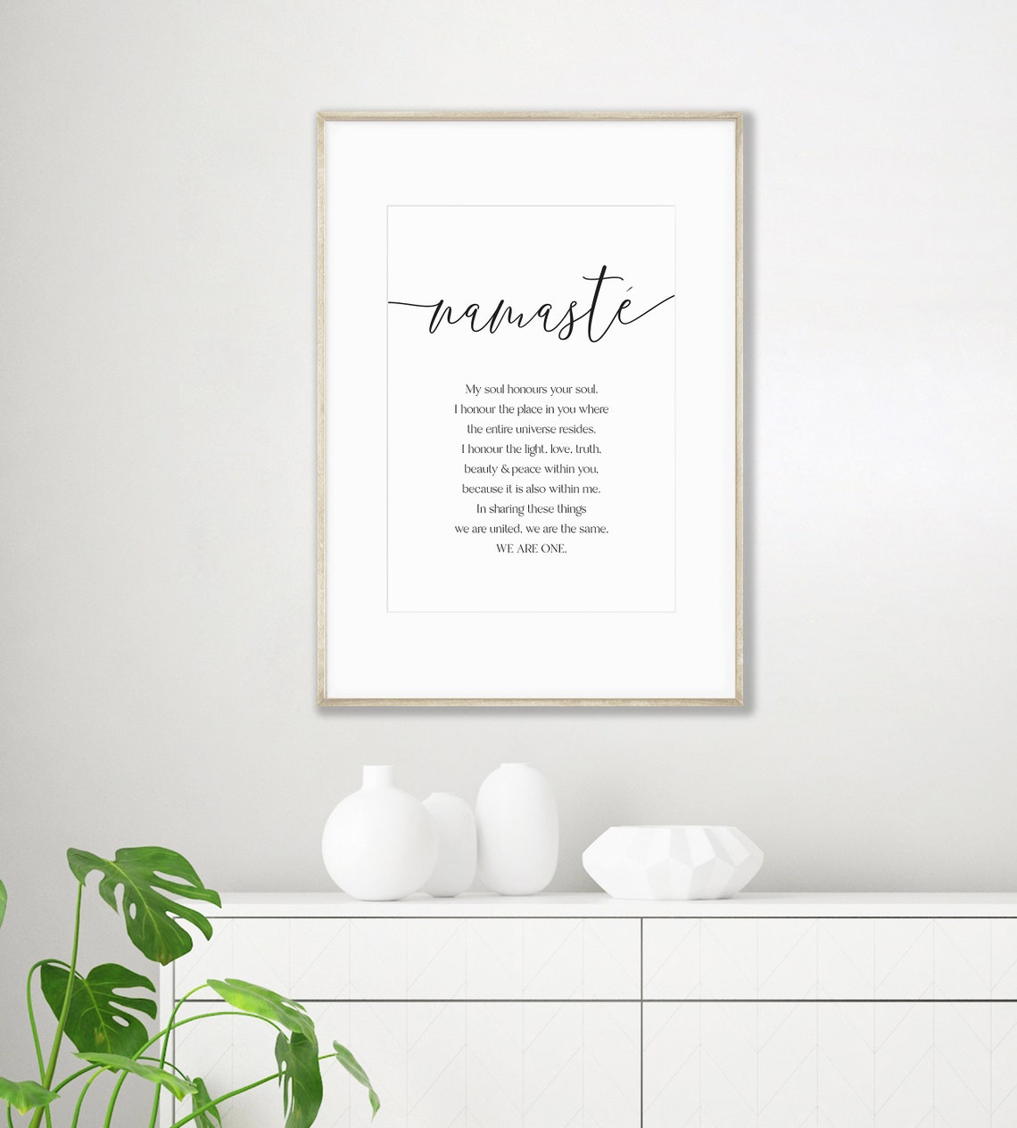 Namaste Definition Print || (namaste Sign, Namaste Printable, Yoga ...