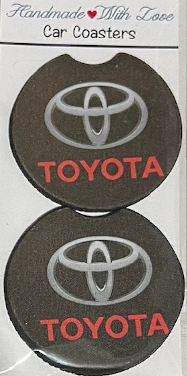 Toyota Neoprene Car Coaster With Sublimation Design, Set of 2 - Etsy