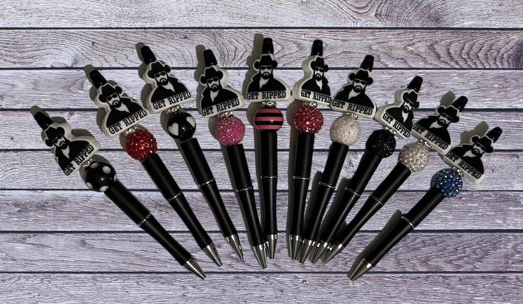 Get Ripped Beaded Pens - Etsy