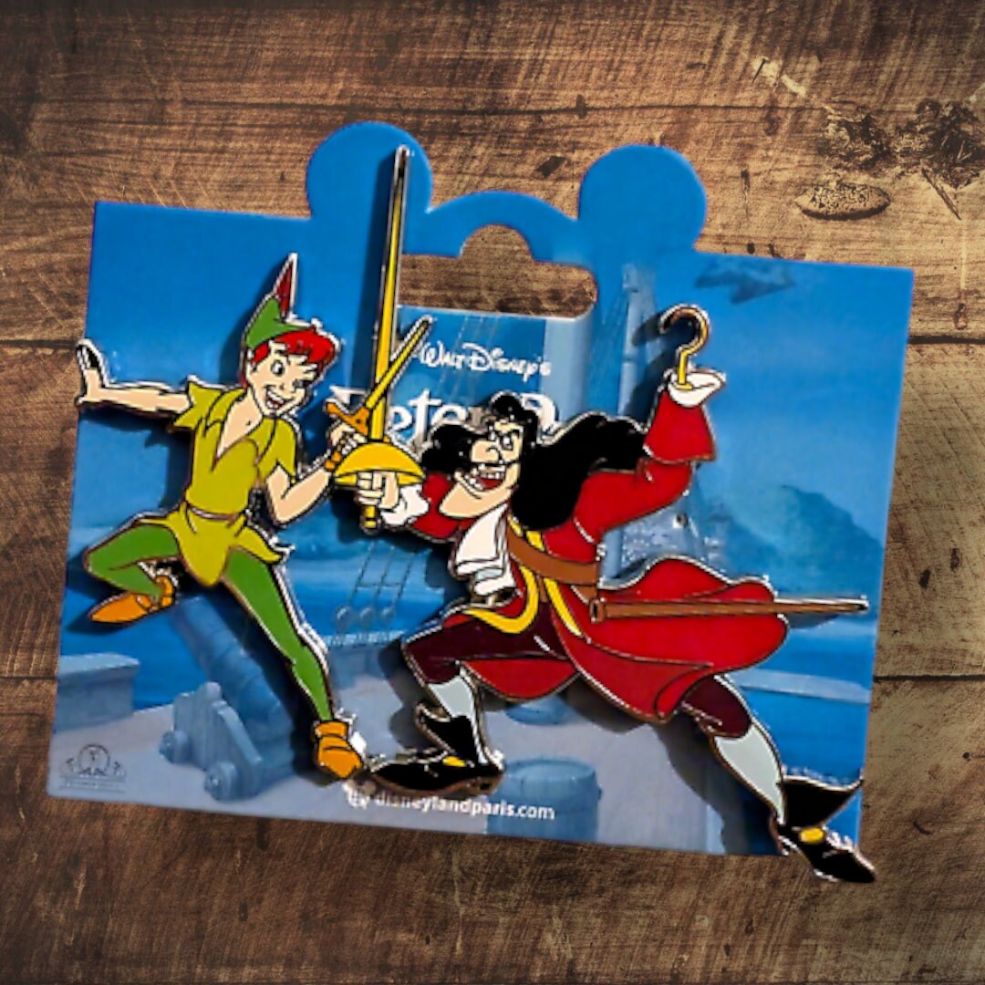 Peter Pan and Hook Disneyland Paris Pin - Etsy