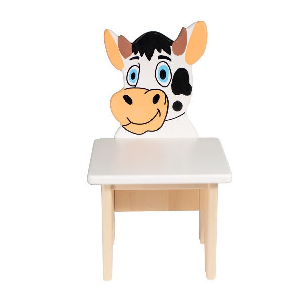 Charming Kids Chair Cow Design - Wooden Furniture for Toddlers and ...