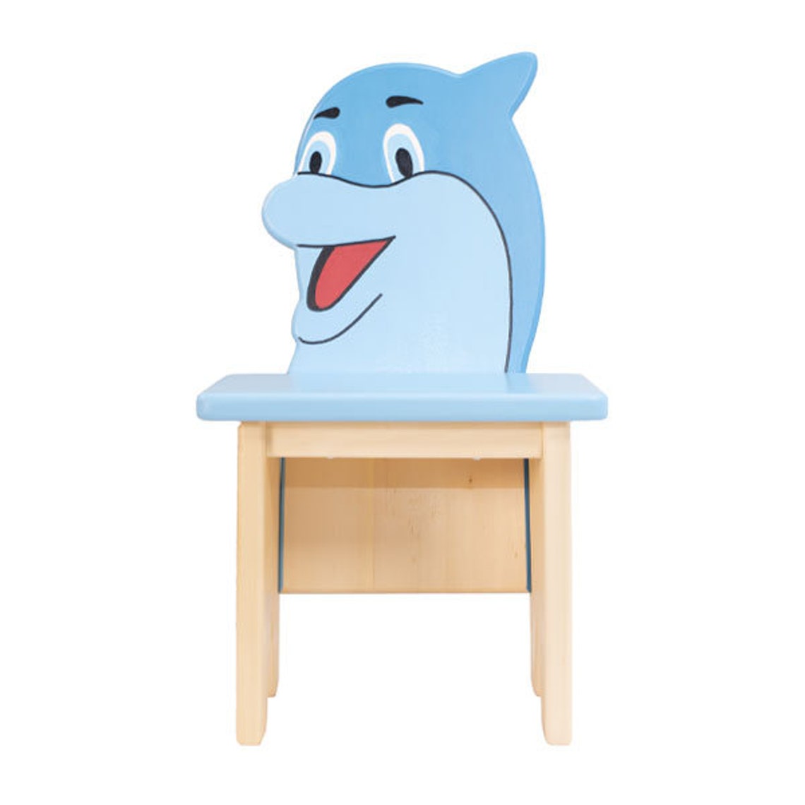 Adorable Kids Chair Dolphin Design - Playful Wooden Furniture for ...