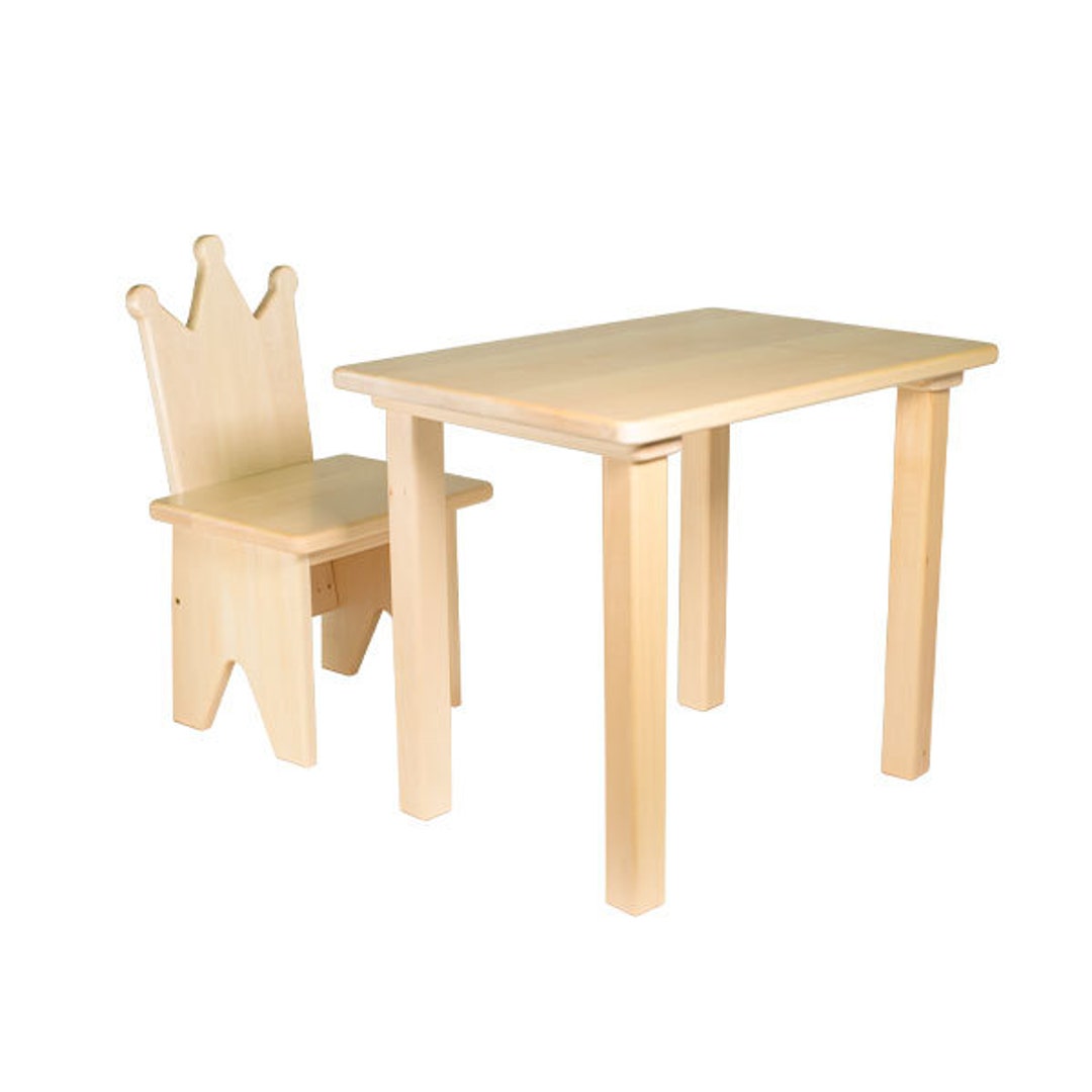Royal Kids Chair Crown Design - Elegant Wooden Furniture for Toddlers ...
