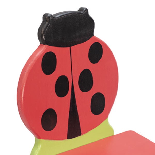 Adorable Kids Chair Ladybug Design - Wooden Furniture for Toddlers and ...