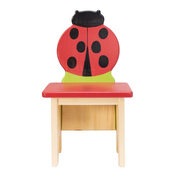 Adorable Kids Chair Ladybug Design - Wooden Furniture for Toddlers and ...