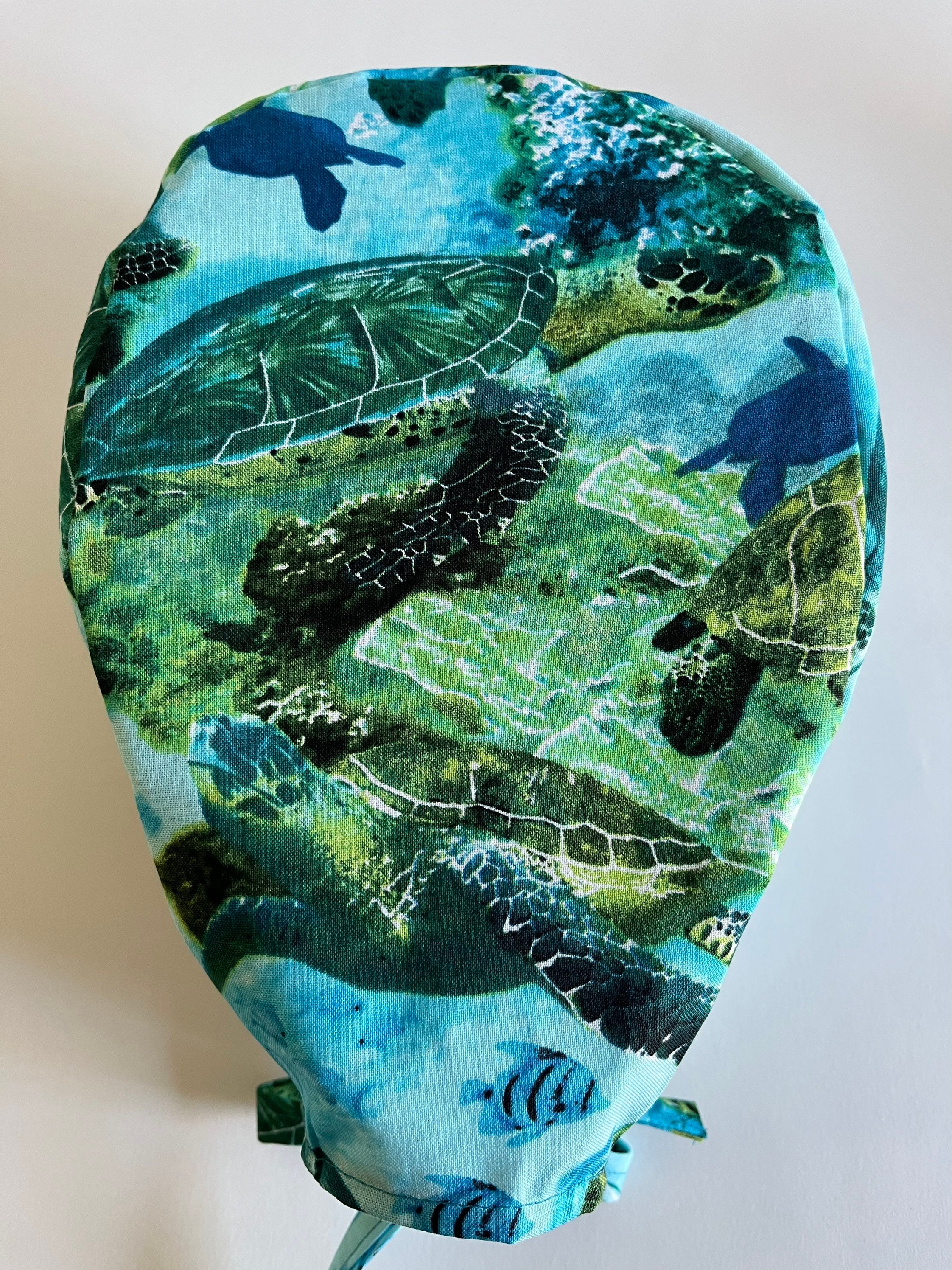 Scrub Cap - Sea Turtles - Etsy