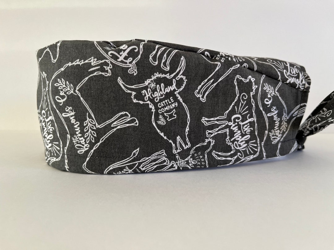 Scrub Cap Highland Cattle - Etsy