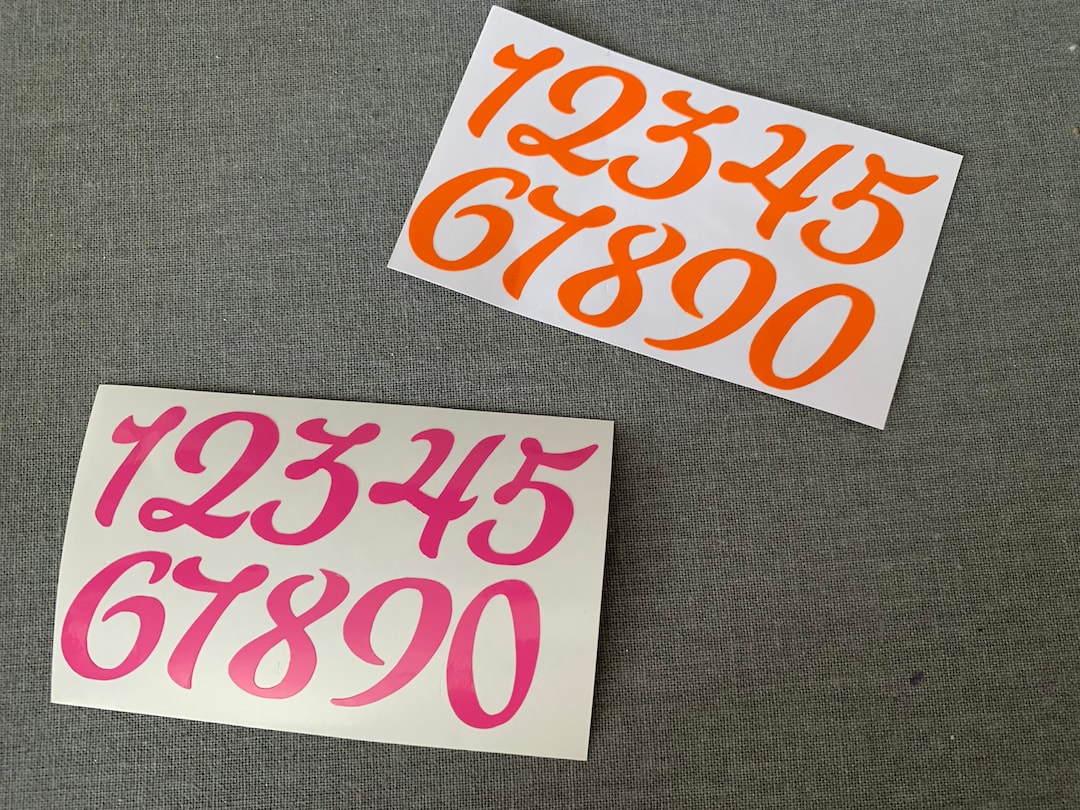 Vinyl Numbers Decal Stickers Vinyl Numbers Vinyl - Etsy