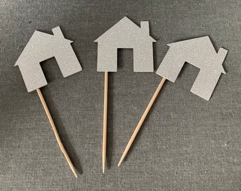 House Warming Cupcake Toppers - Etsy