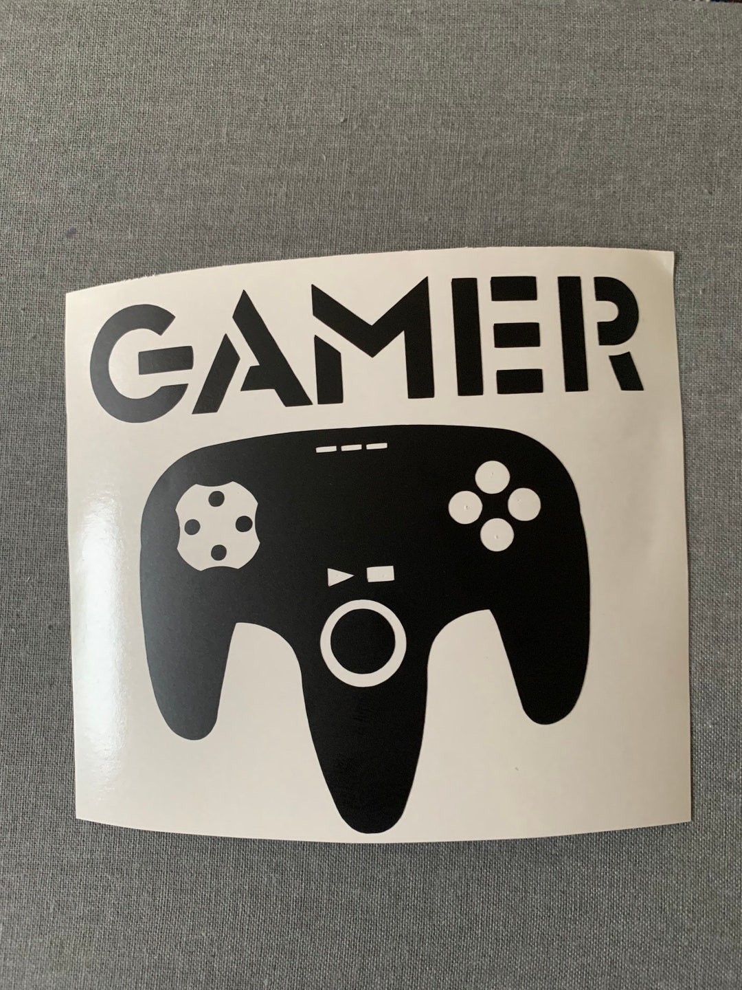 Gamer Vinyl Decal Sticker Gaming Wall Decal Gaming Bedroom - Etsy