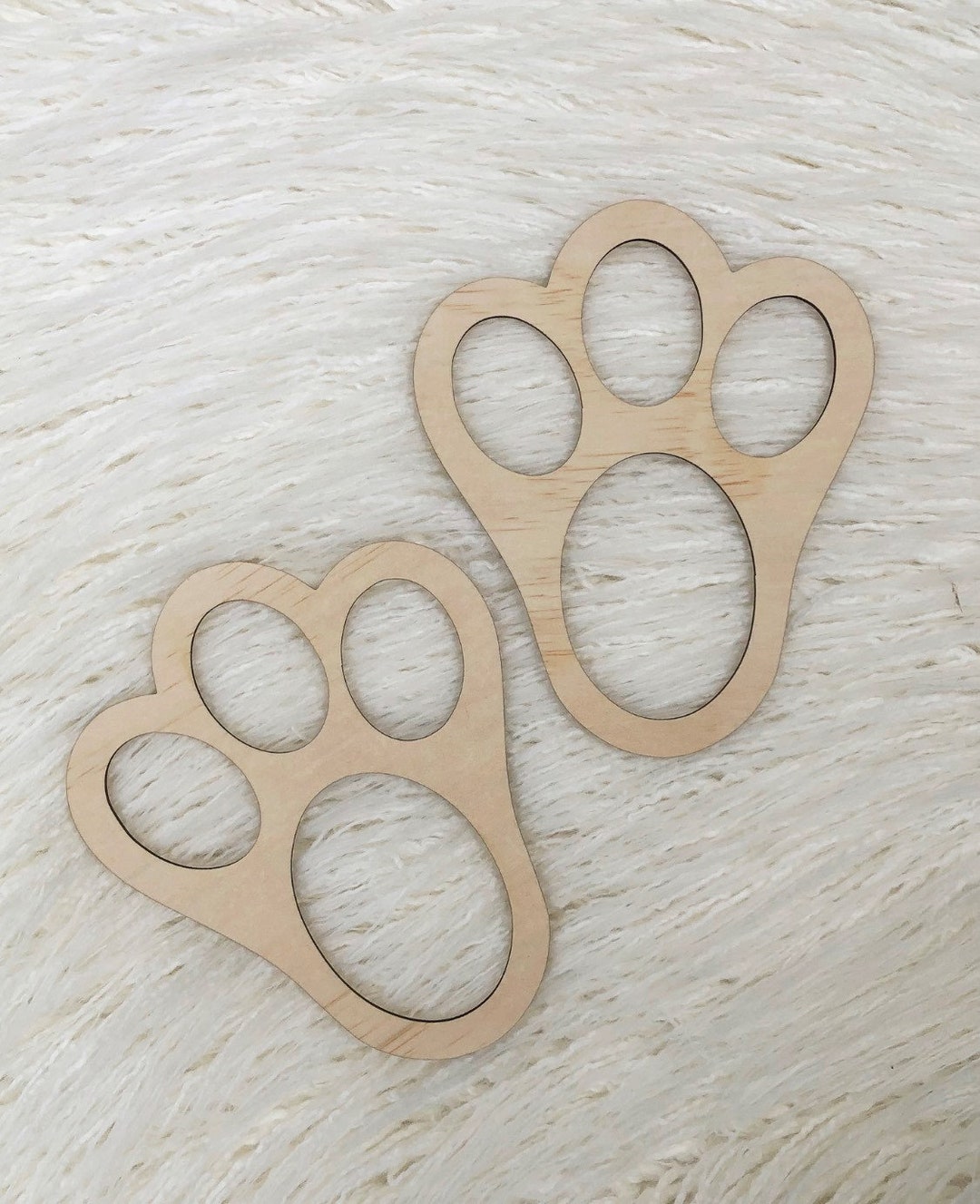 Easter Bunny Foot Stencil, Bunny Feet, Bunny Feet Stencil, Wooden ...