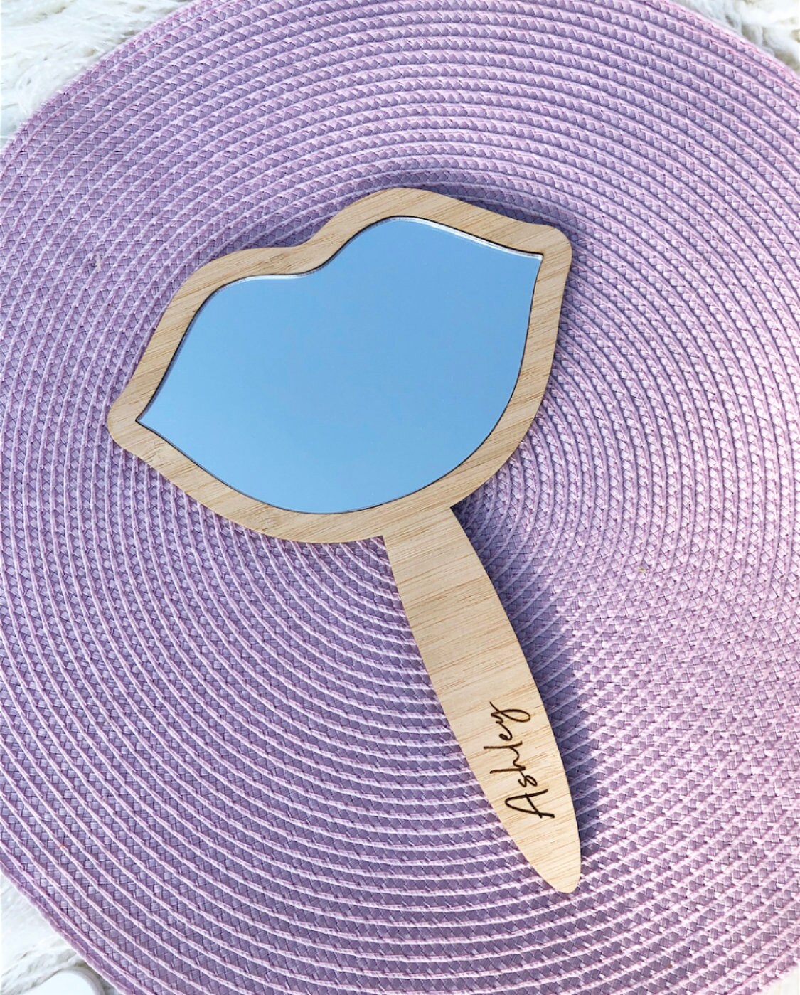 Personalised Handheld Mirror, Handheld Mirror, Acrylic Mirror, Lip ...