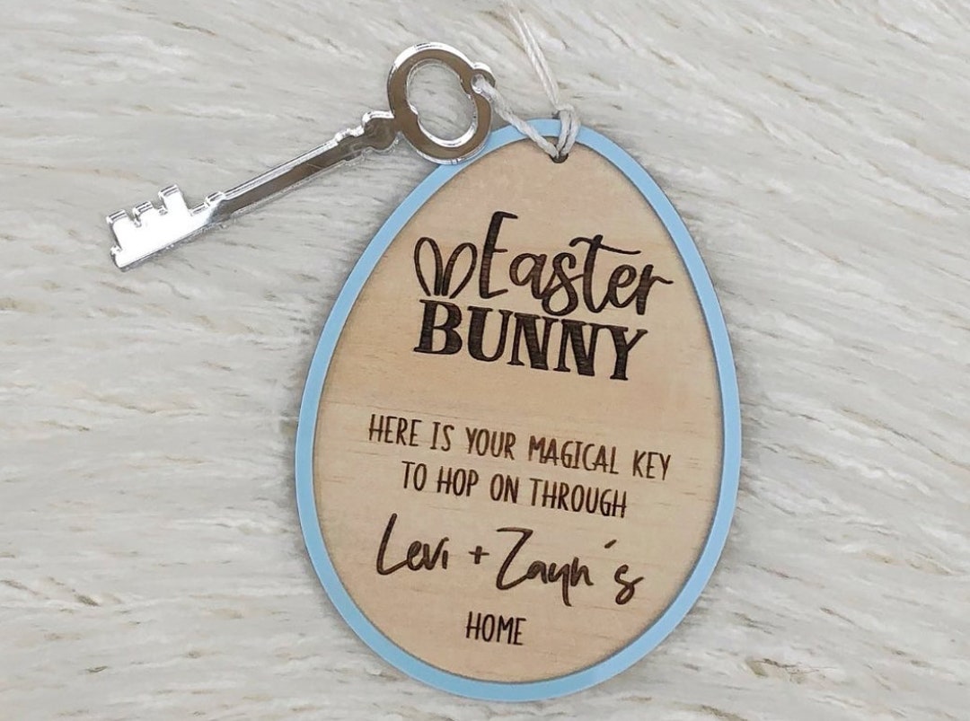 Easter Bunny Magical Key, Easter Decor, Easter Bunny Key, Easter Magic ...