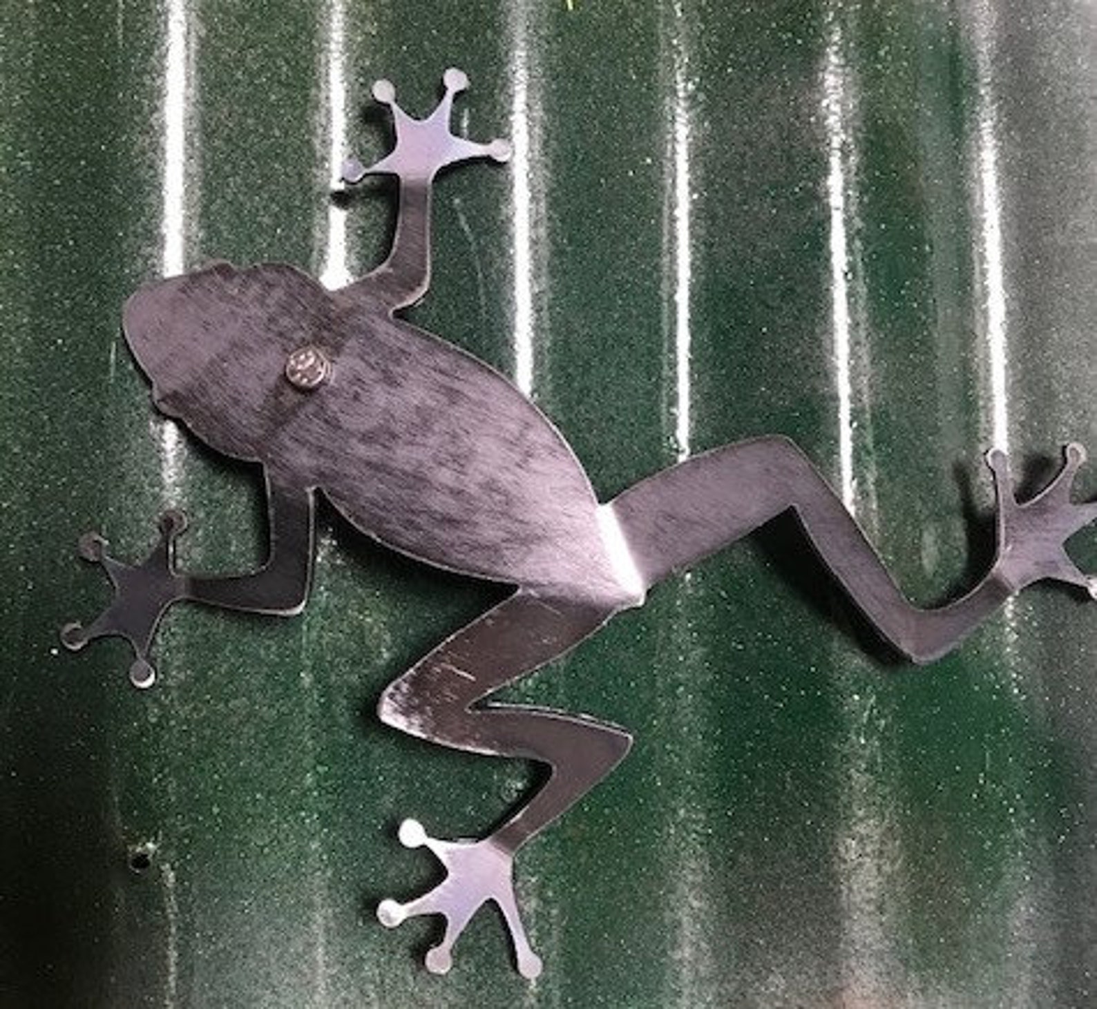 Large Metal Tree Frog - Etsy