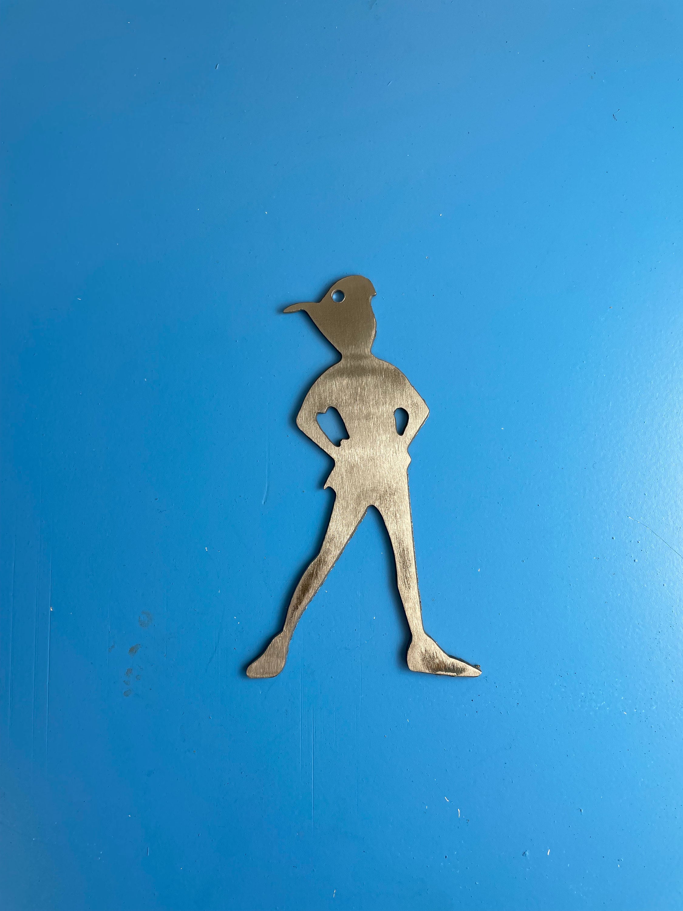 Rustic Metal Peter Pan Silhouettes - 5" Garden and Barn Decor - Vintage ...