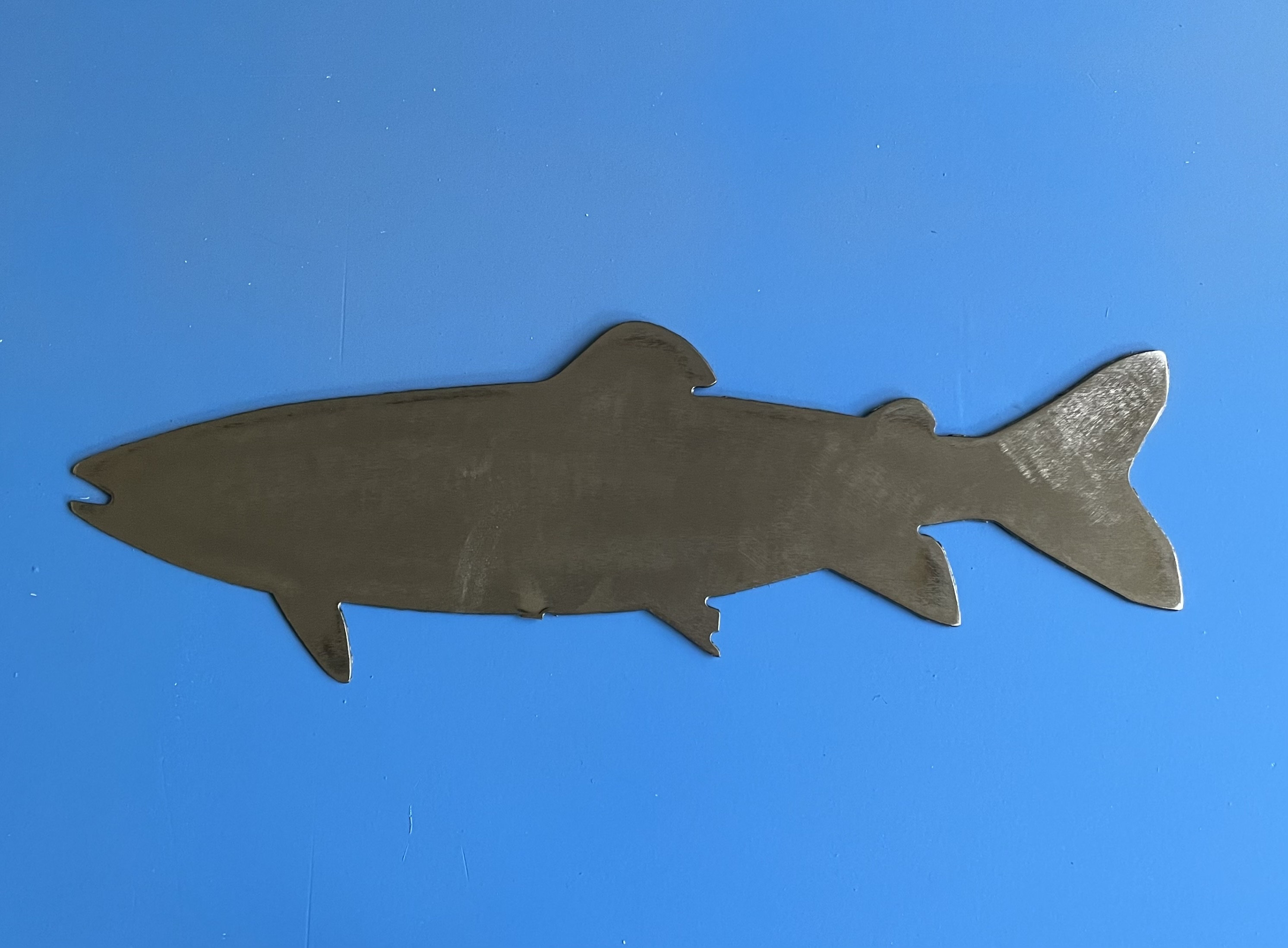 12" Metal Trout - Etsy