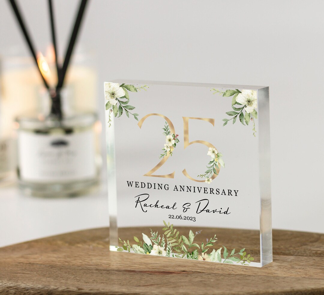 Wedding Anniversary Gift, Any Year Personalised Couple Anniversary Gift ...