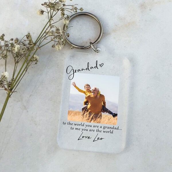 Personalised Grandad Keyrings - Etsy