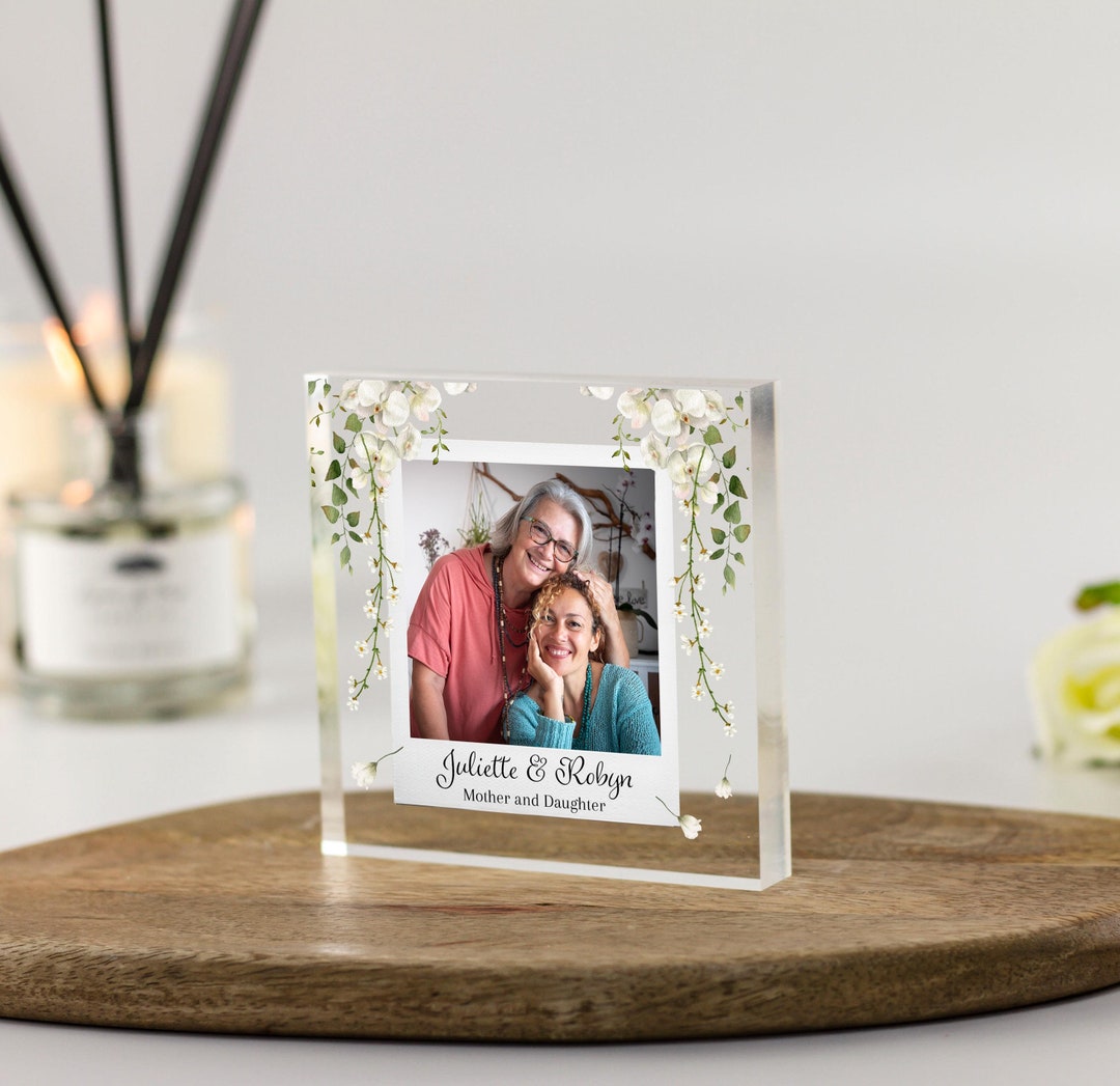 Personalised Photo Acrylic Block - Mum Gifts, Christmas Gift for ...
