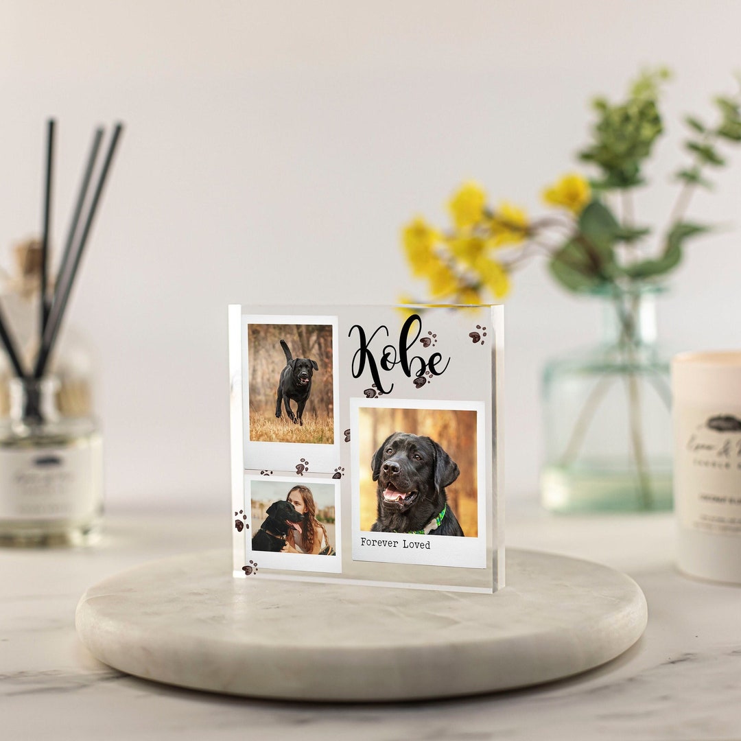 Dog Memorial Gift, Photo Keepsake, Pet Memorial, Personalised Pet Loss ...