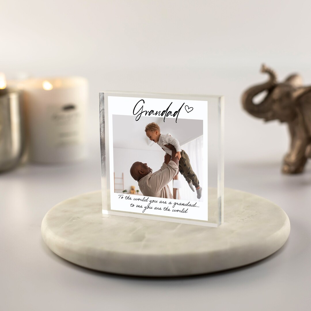 Grandad Gifts, Photo Gift for Grandad, Gift From Grandkids, Birthday ...