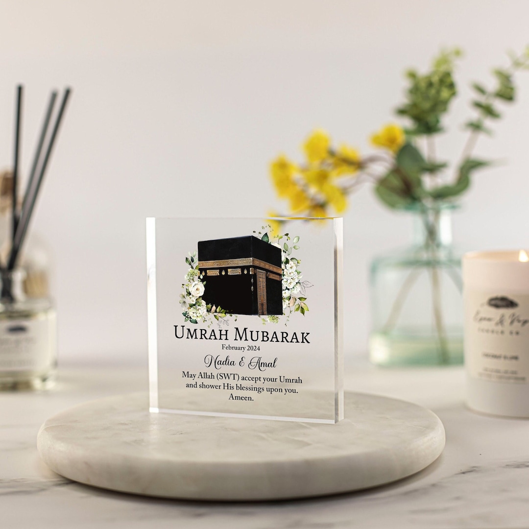Personalised Umrah Mubarak Gifts, Islamic Gifts, Hajj Mubarak, Umrah ...