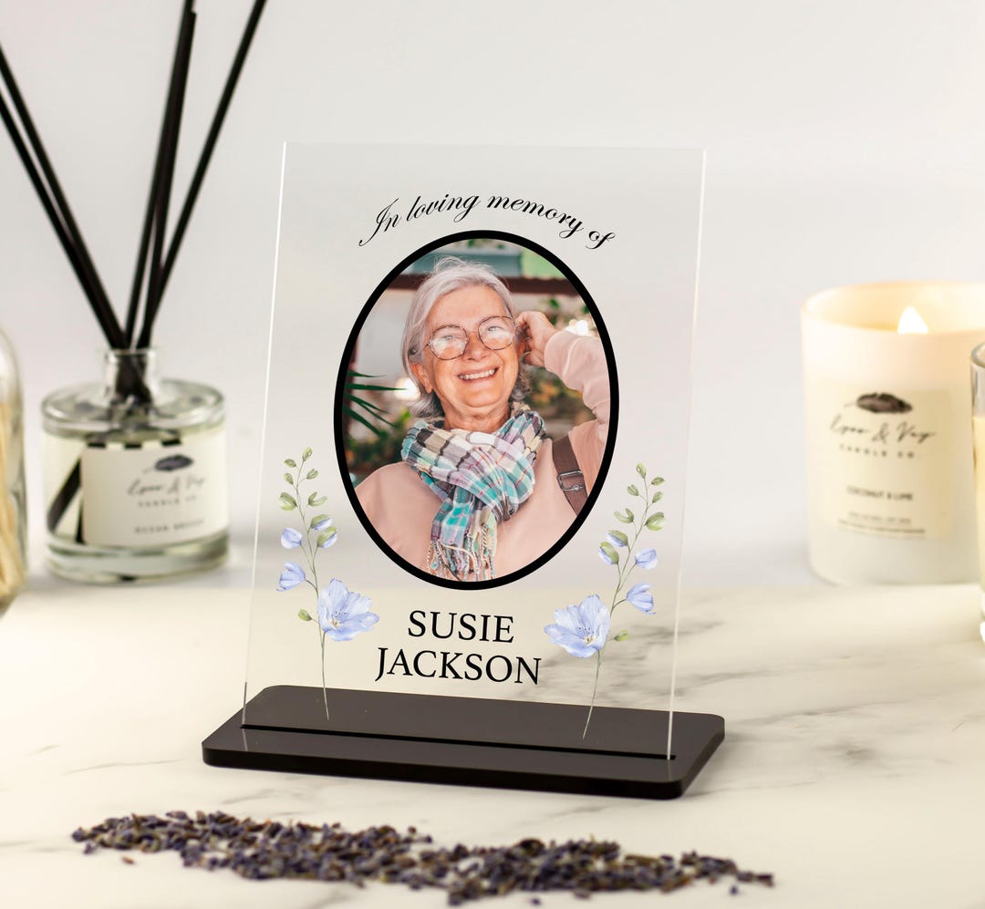 Personalised Memorial Photo Frame, Memorial Gift, Remembrance Photo ...