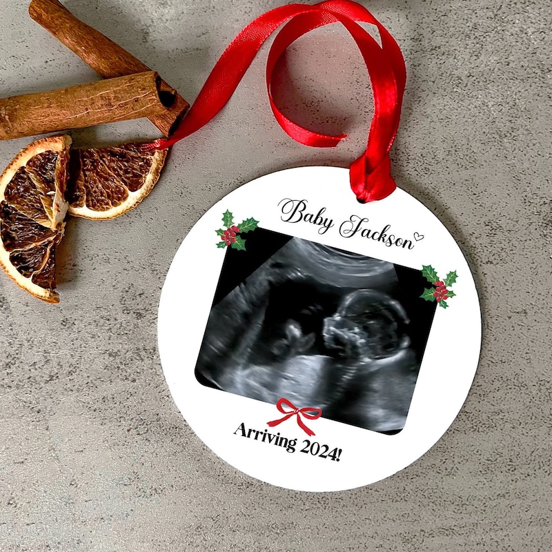 Baby Scan Tree Bauble - Etsy