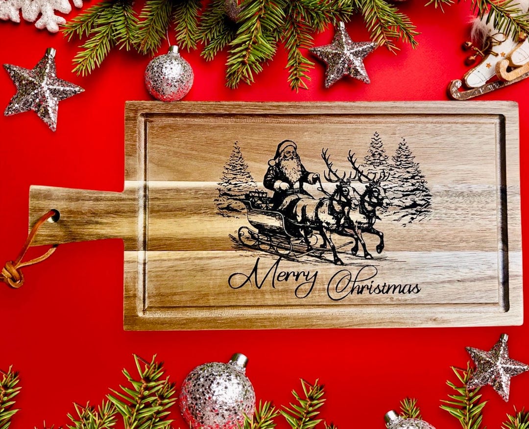 Christmas Acia Serving/chopping Board - Etsy