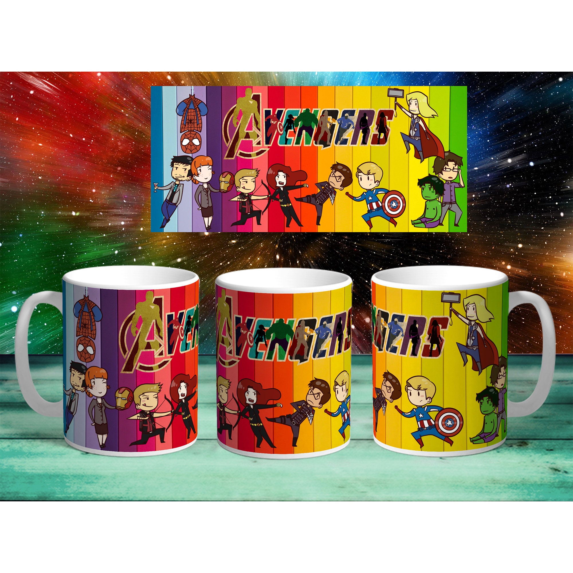 Avengers Mugs 5 Designs - Etsy
