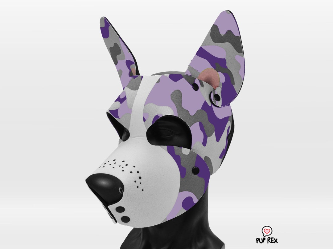 Purple Camo Pup Rex One Neoprene Hood - Etsy