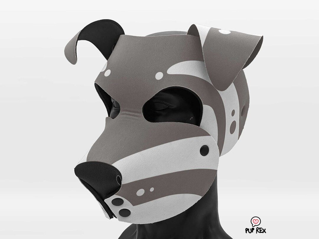 Grey Pup Rex 3 Pup Hood Floppy Ears (made to Order) - Etsy