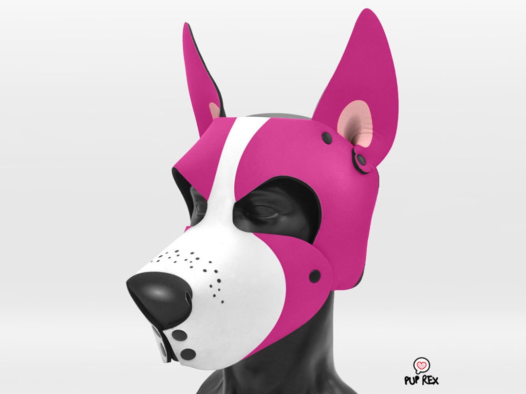 Hot Pink Pup Rex One Neoprene Pup Hood - Etsy