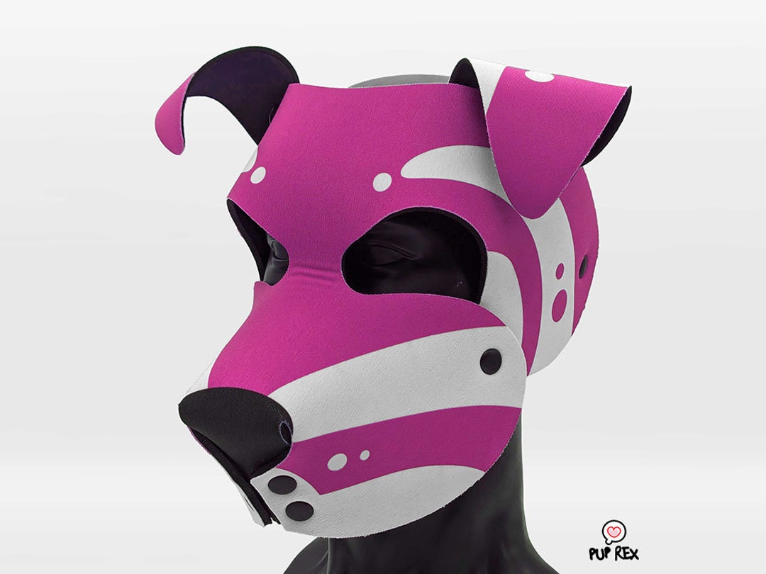 Hot Pink Pup Rex 3 Pup Hood Floppy Ears (made to Order) - Etsy