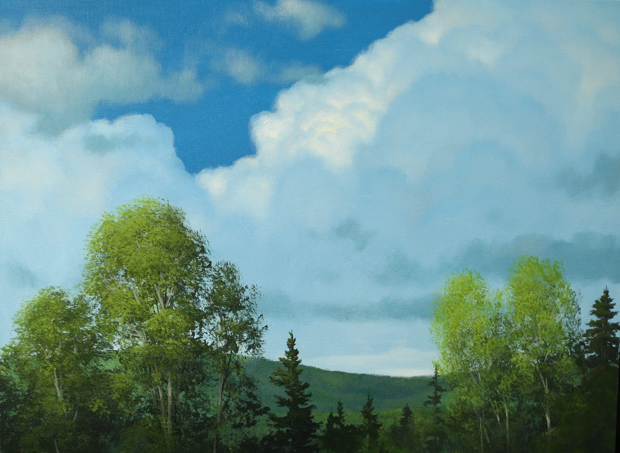 Realistic Landscape Painting 18 X 24 Inch ORIGINAL ARTWORK New England ...