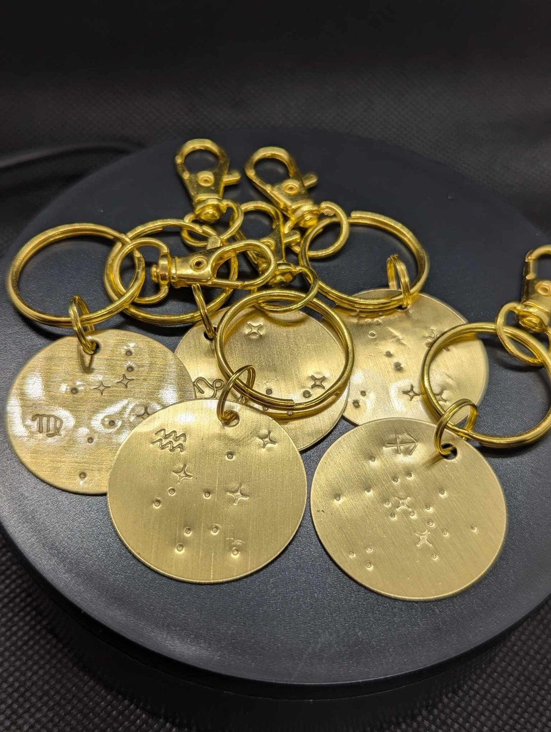 Astrology Zodiac Sign Constellation Keychains - Etsy