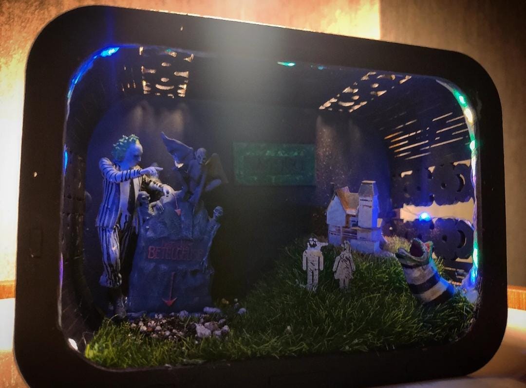 Beetlejuice 1988 Diorama Fast and Free Shipping With Tracking Number - Etsy