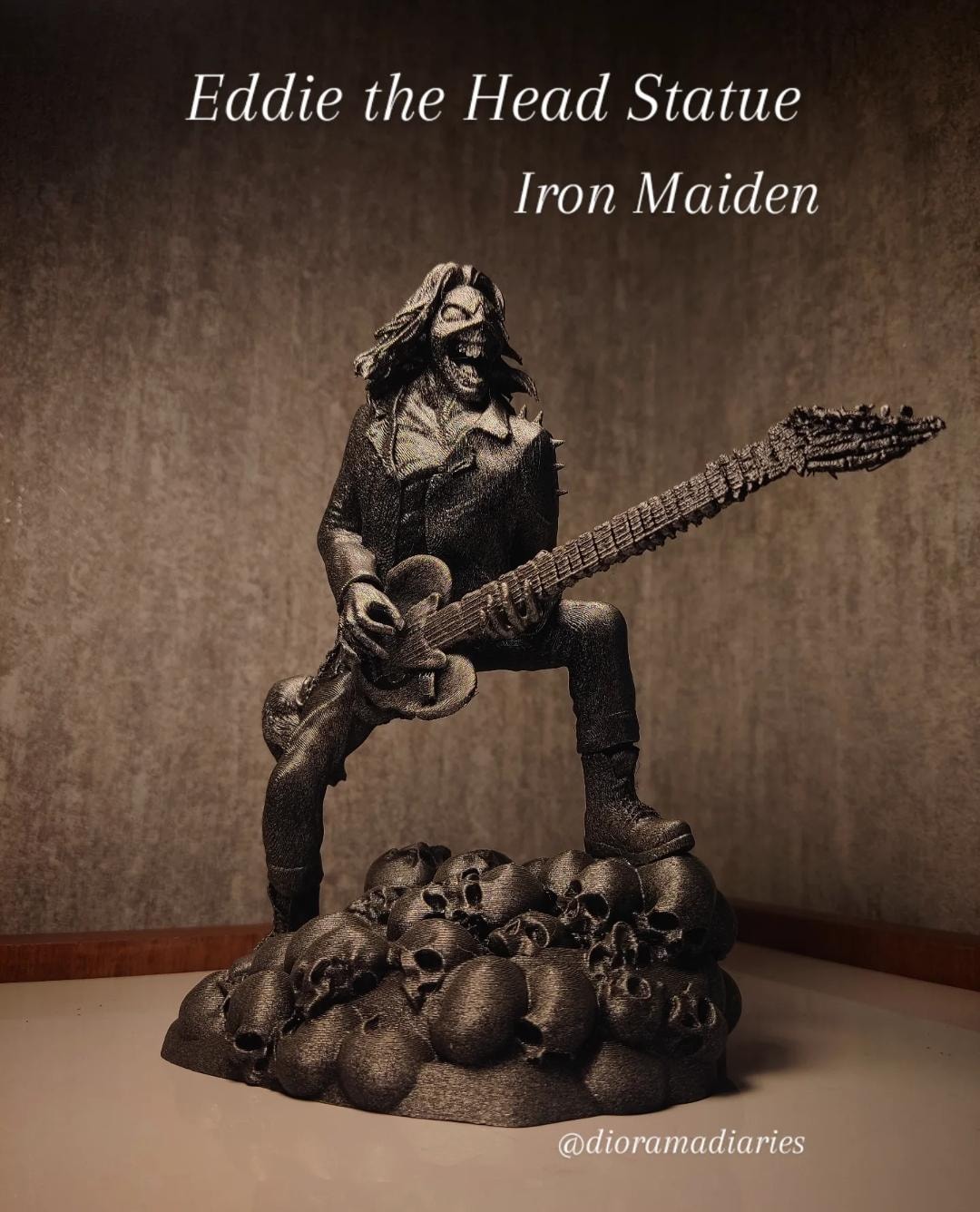 Eddie the Head Iron Maiden Statue Artwork - Etsy