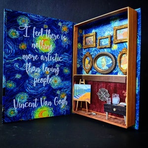 Van Gogh Book Diorama Fast and Free Shipping With Tracking Number - Etsy